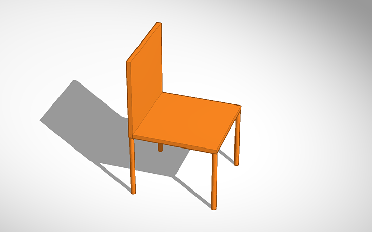 3D design chair #1 | Tinkercad