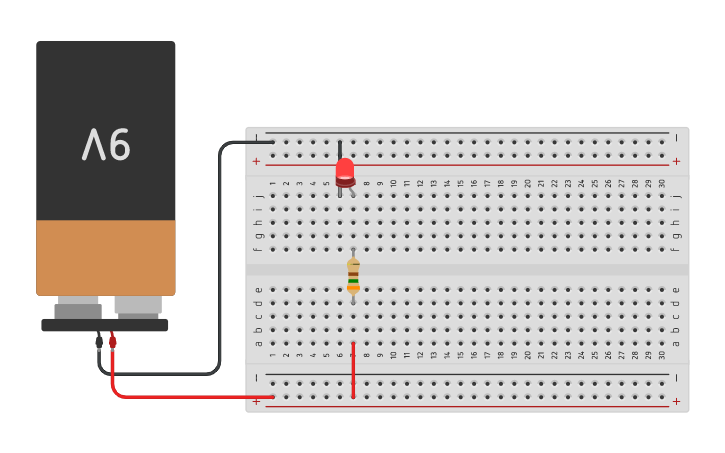 Circuit design Lab 6 #2 resistor - Tinkercad