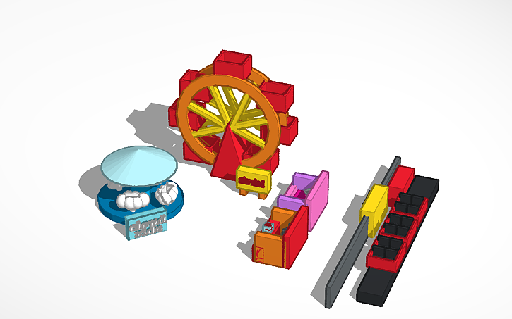 3D design amusement park - Tinkercad