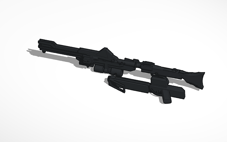 3D design DC-15 Blaster Rifle and dc-15s rifle - Tinkercad