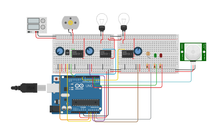 Circuit design Práctica de lab#4 - Tinkercad