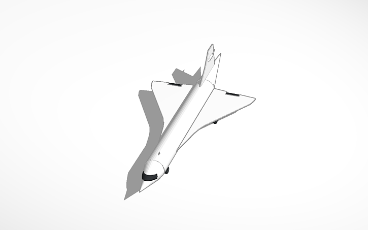 3D design concorde - Tinkercad