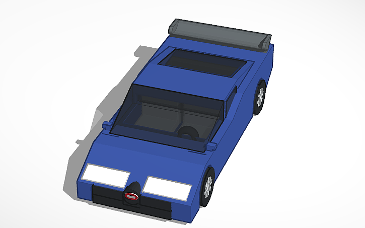 3D design Bugatti eb110 - Tinkercad