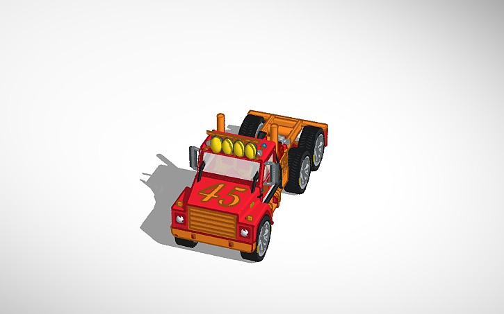 3D design Rally Semi Truck! - Tinkercad