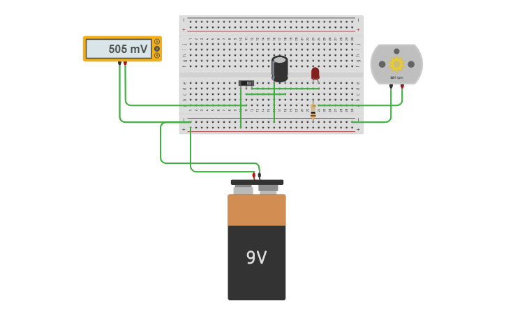 Circuit design capacitors - Tinkercad