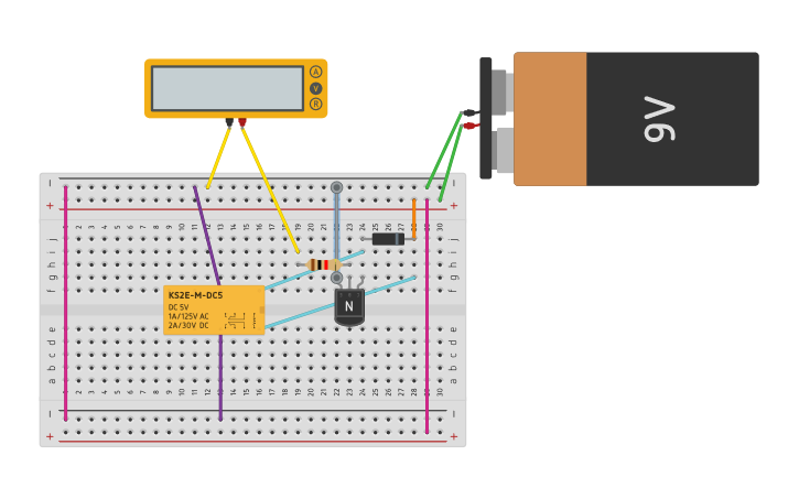Circuit Design Relay Tinkercad