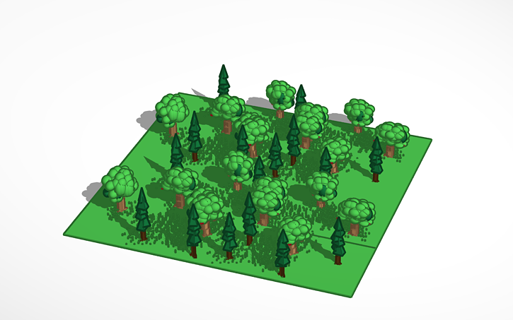 3D design Forest - Tinkercad