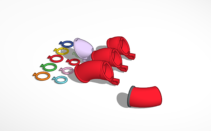 3d Design Retained Tube Curved Tinkercad