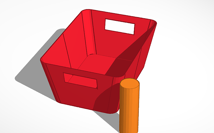 3D design container - Tinkercad