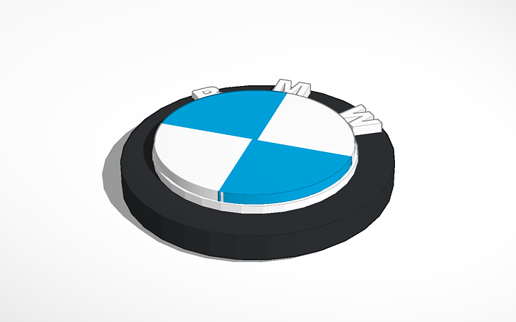 3D design BMW Logo - Tinkercad