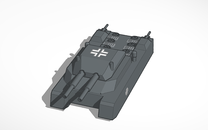 3D design Landkruezer P.1000 Ratte - Tinkercad