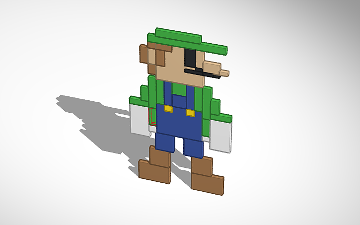 3D design Luigi - Tinkercad