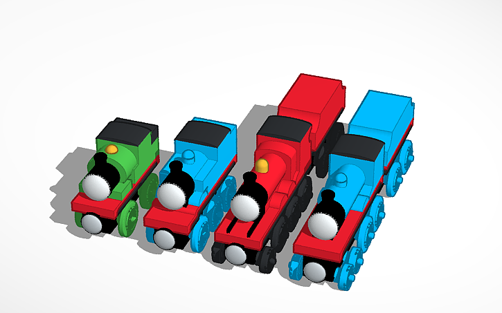 3D design Wooden Railway - Tinkercad