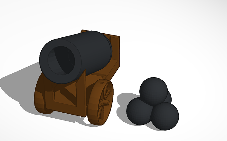 3D design Cañón - Tinkercad