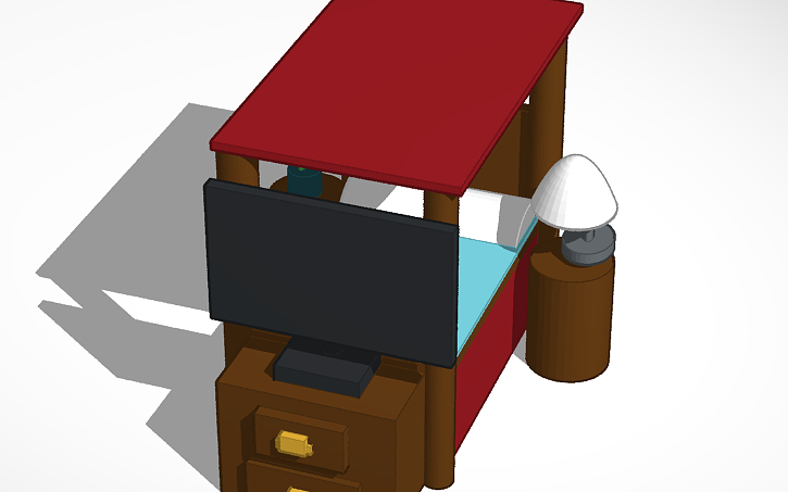 3D design Fancy Bed🛏 | Tinkercad