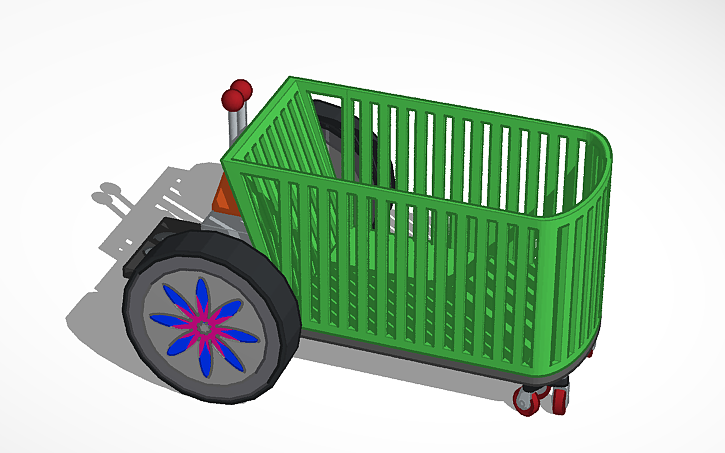 3d Design Reinvented Shopping Cart Tinkercad