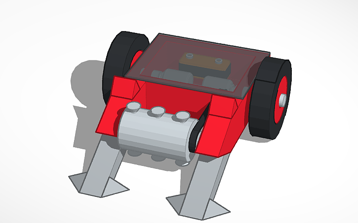 3D design Antweight battlebot kit Crusher - Tinkercad
