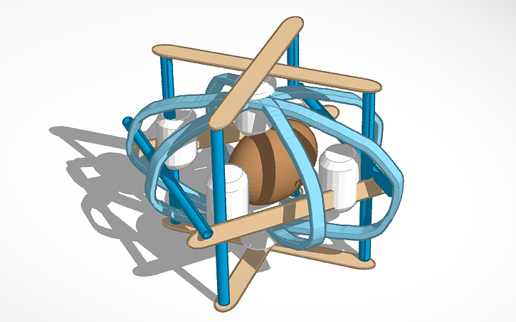 3D design Final Egg drop model - Tinkercad