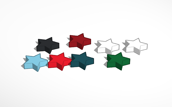 3D design twinkle twinkle little stars - Tinkercad