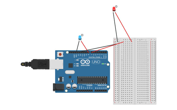 Circuit design LED Interfacing with Arduino Uno - Tinkercad Circuit design LED Interfacing with Arduino Uno - Tinkercad