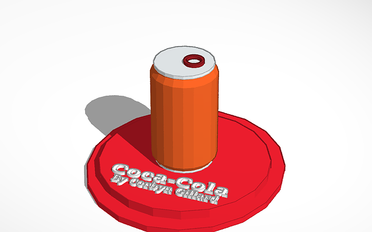 3D design Coca-Cola Can - Tinkercad