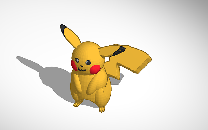 3D design pikachu | Tinkercad