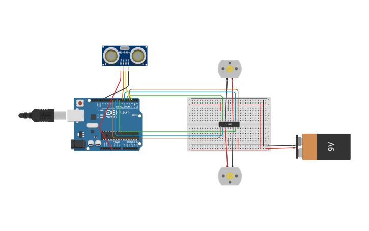 Circuit design Team 2 Digital Twin - Tinkercad