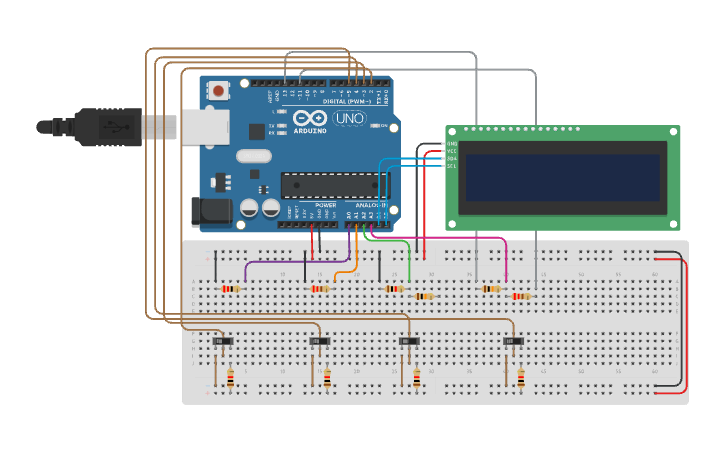 Circuit design multimeter - Tinkercad