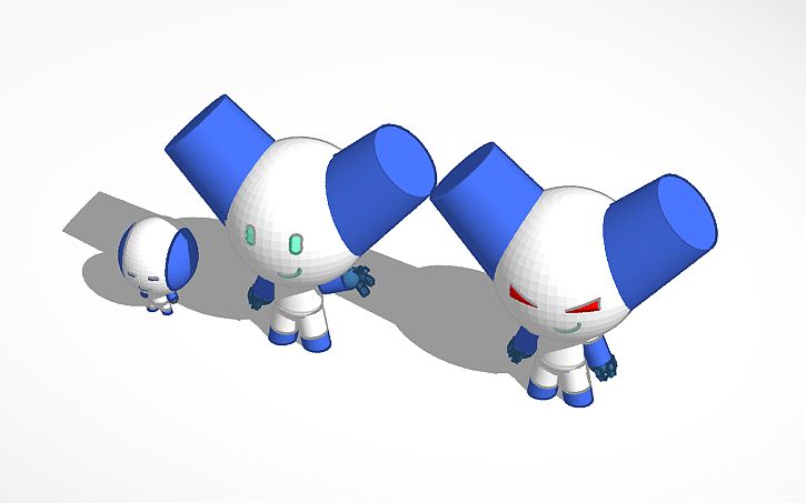 3D design robot boy chibi - Tinkercad