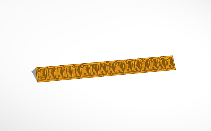 3d Design Ruler Tinkercad
