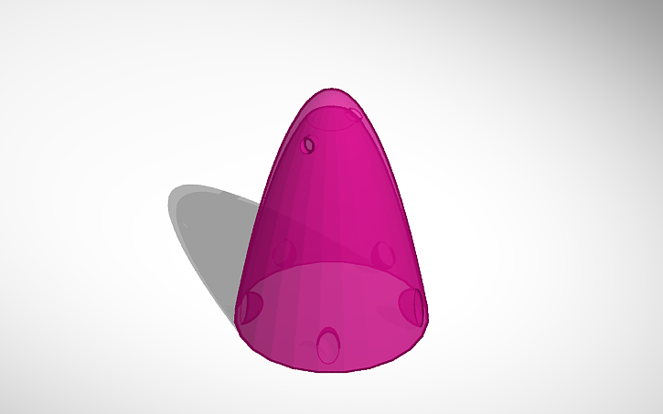 3D design Stomp Rocket Nose Cone - RM 6 Air Rocket Model B | Tinkercad