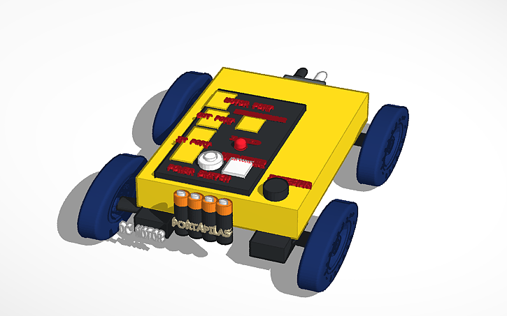 3D design ALCS obstacle bot - Tinkercad