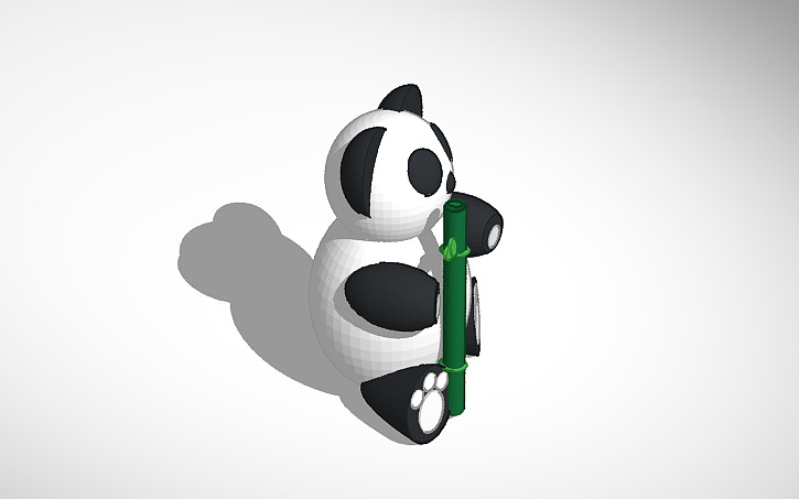 3D design panda | Tinkercad