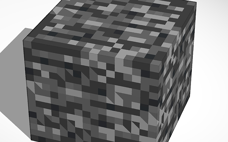 3D design Minecraft Bedrock - Tinkercad