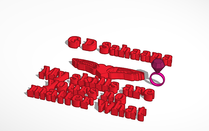 3D design G D Sahaana | Tinkercad
