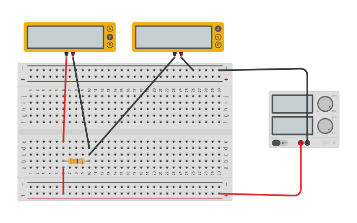 Circuit design IV_Resistor | Tinkercad