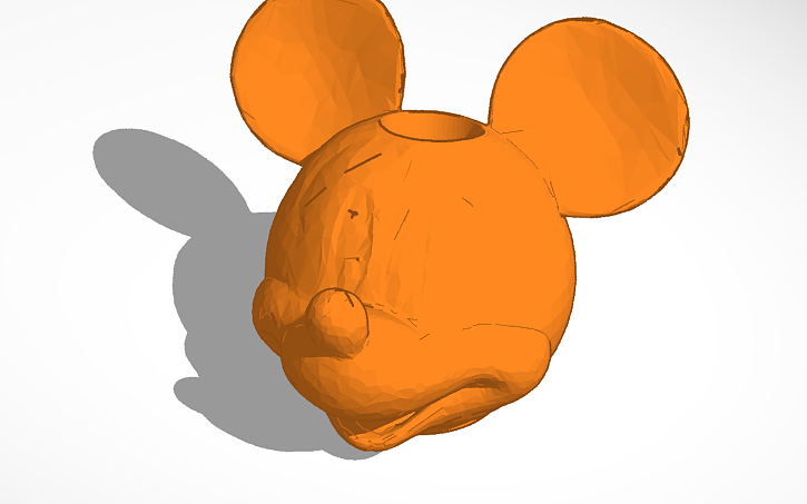 3D design Mickey Mouse - Tinkercad
