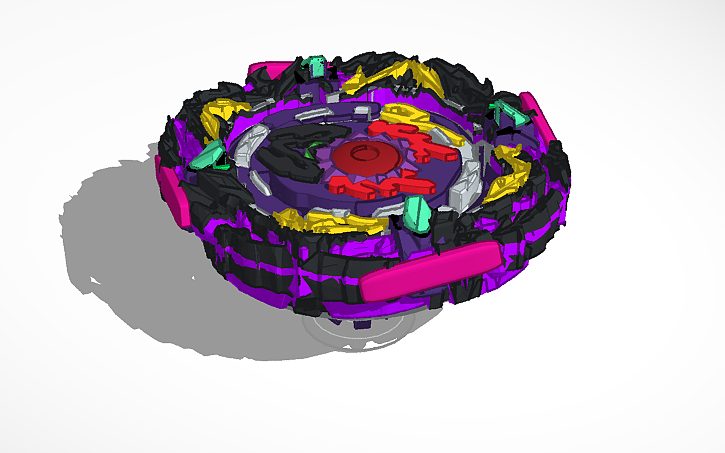 3D design the last bey of beyblade burst barricade lucifer - Tinkercad