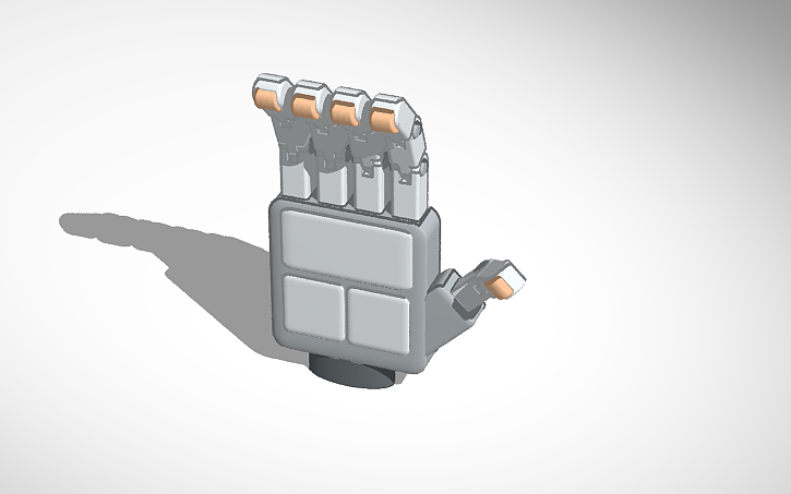 3D design Robotic Hand - Tinkercad