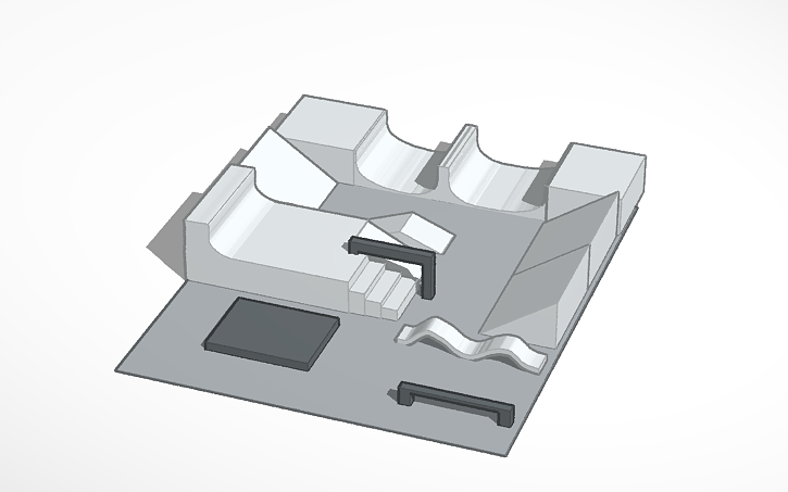 3D design Skatepark - Tinkercad