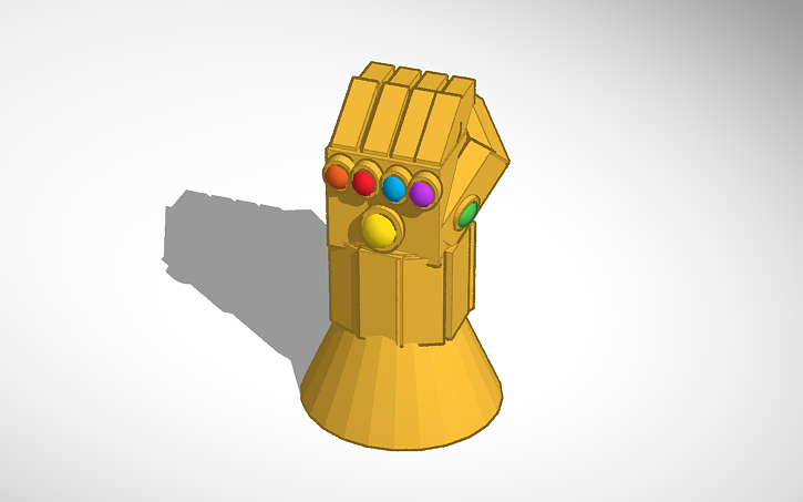 3D design The Infinity Gauntlet | Tinkercad