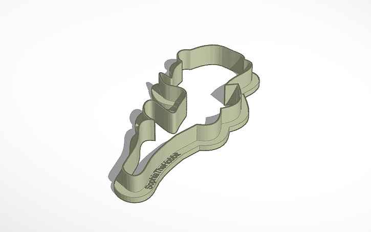 3D design single rose cookie cutter | Tinkercad
