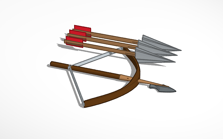 3D design bow with arrow | Tinkercad