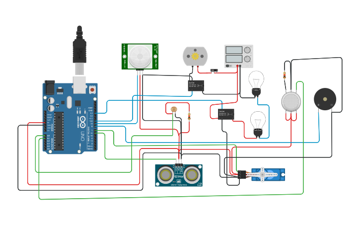 Circuit Design Home Automation Tinkercad