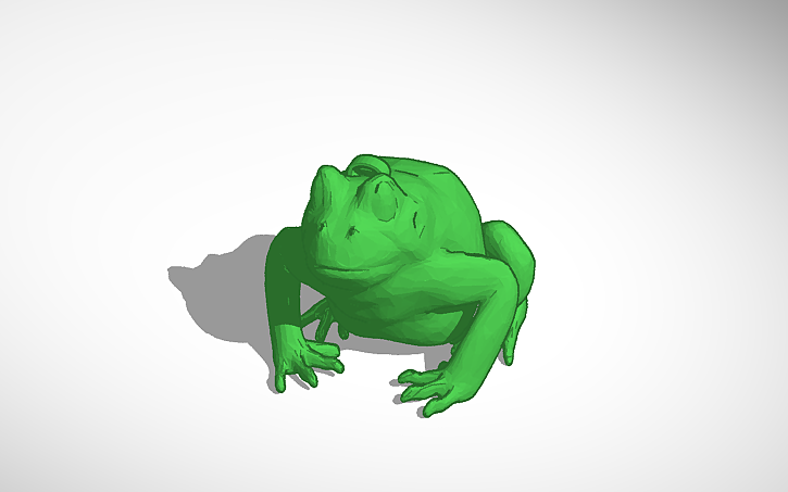 3D design Frog ornament - Tinkercad