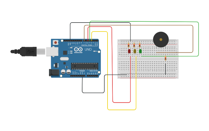 Circuit design Arduino. Actividad 5 | Tinkercad