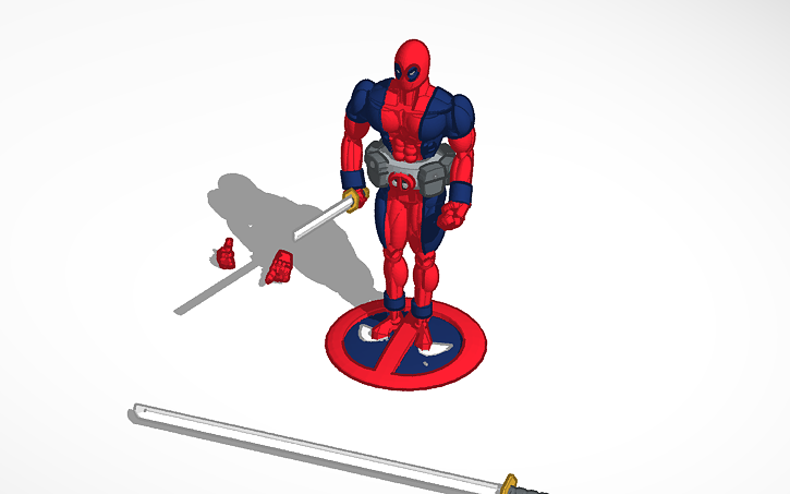 3D design #Superhero, #Marvel, Alt. Deadpool Preview | Tinkercad