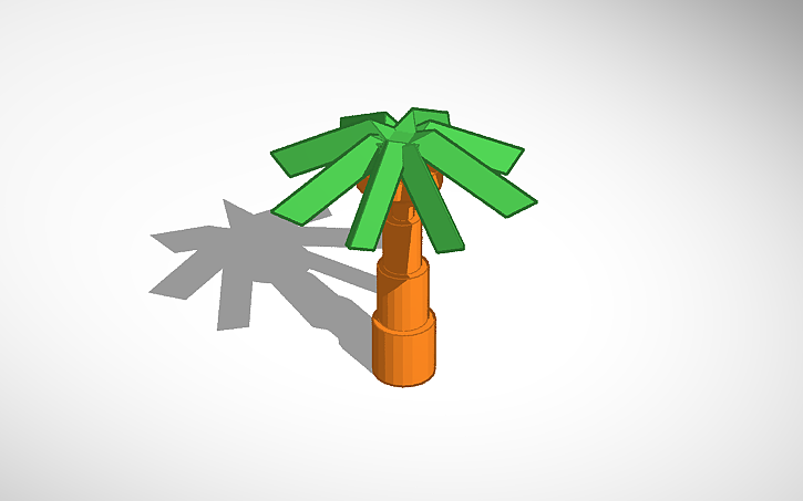 3D design Palm Tree - Tinkercad