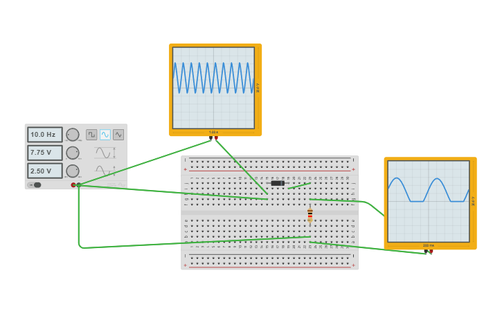 Circuit design Wave Rectifier - Tinkercad