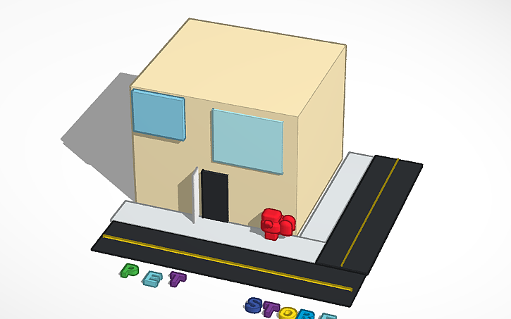 3D design pet store | Tinkercad